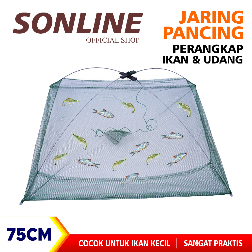 Jual SONLINE - Jaring Perangkap Udang Kepiting Ikan Kecil Model ...
