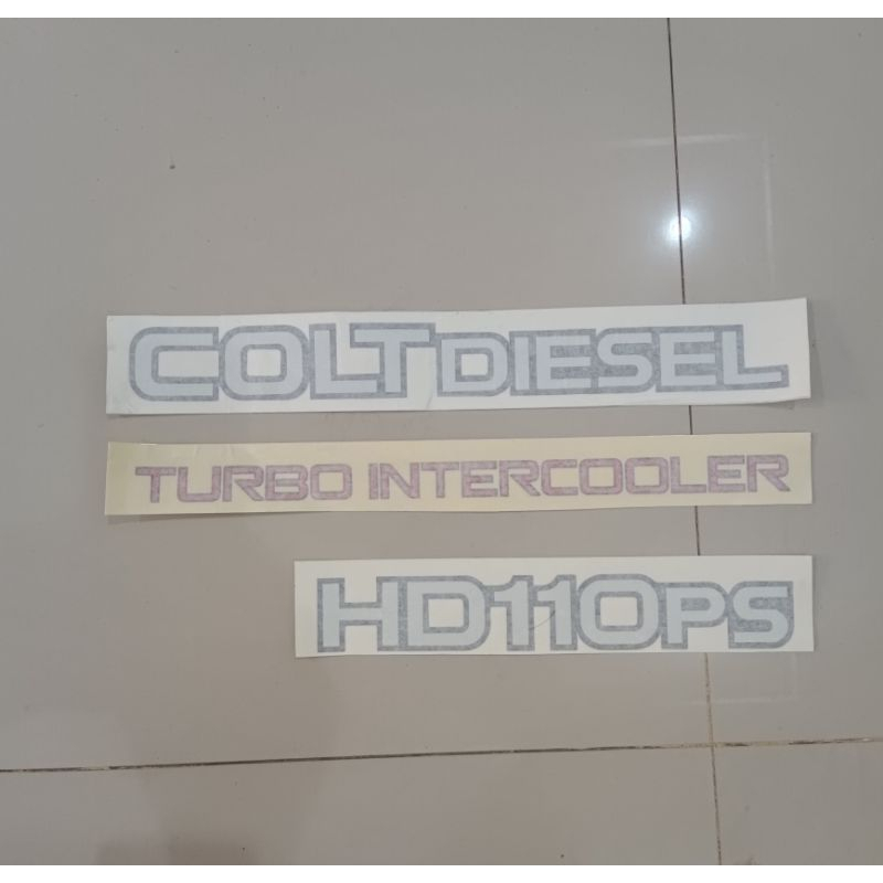 Jual Stiker set ori Colt Diesel, HD 110 PS, Mitsubishi Canter | Shopee ...