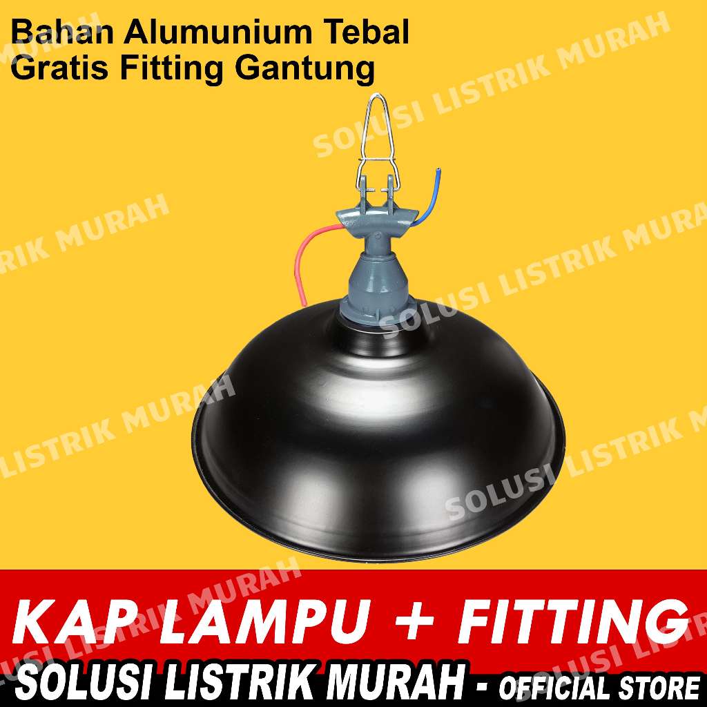 Jual Kap Besar Lampu Jalan satu set Fitting Gantung WD E-27 Kap Lampu Gantung Jumbo plus Fitting ...