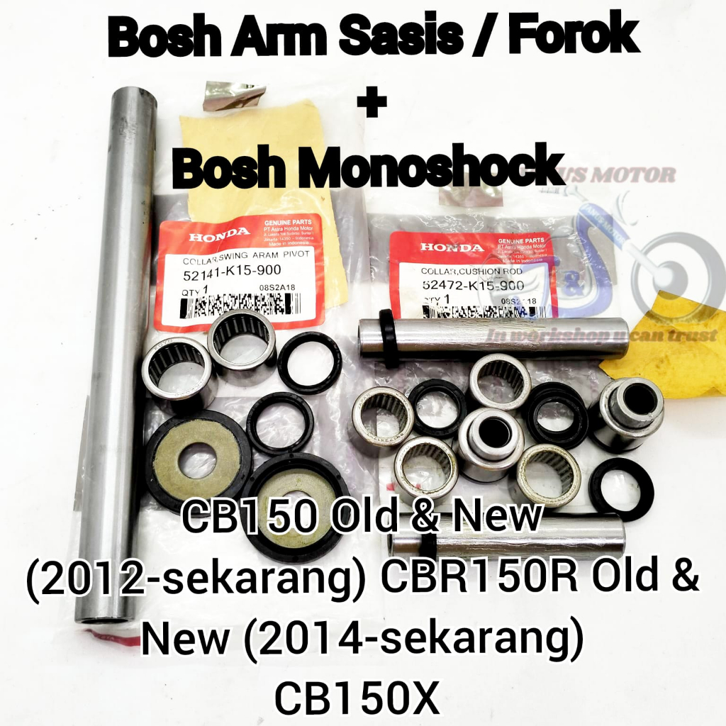Jual Paket Bosh Monoshock + Arm / Sasis CB150R CBR150R CB150X K15 CB ...