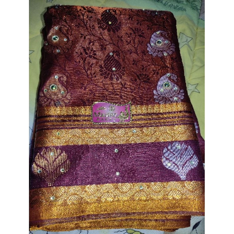 Jual Saree Silk Pure sutra asli kanchipuram saree india | Shopee Indonesia