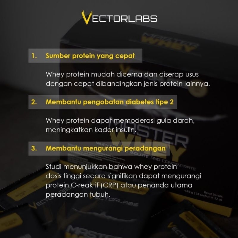 Jual Vectorlabs Master Whey Protein 10 lbs Susu Whey Protein Isolate Concentrate 4,5kg | Shopee ...