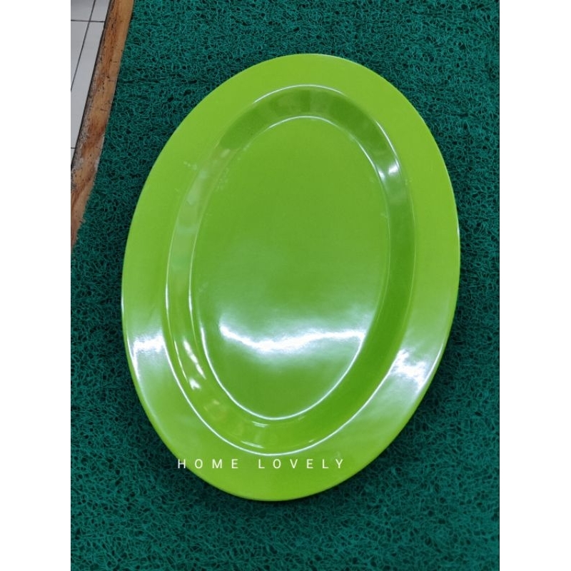 Jual Piring Oval Melamin 14inch Besar | Piring Sayur Singa Singi P ...