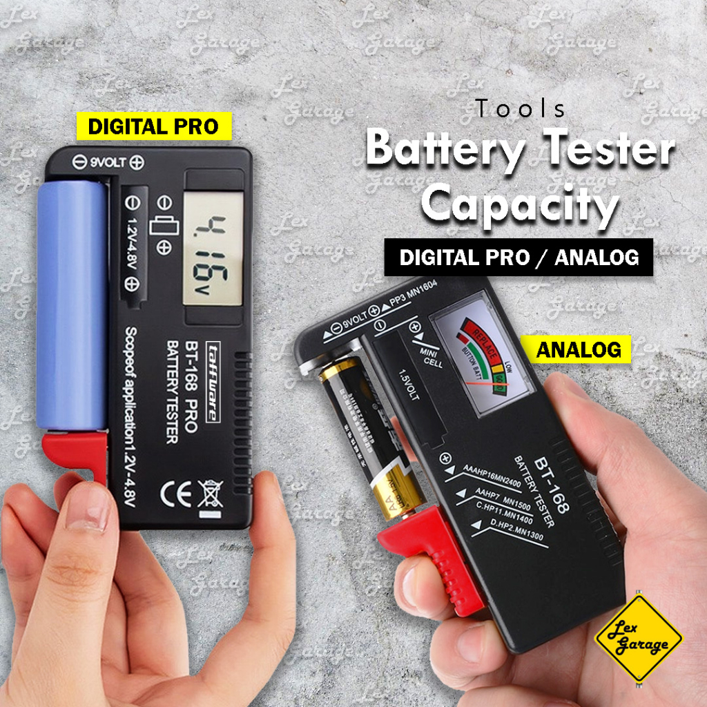 Jual Battery Tester Alat Test Tes Cek Baterai Batre Analog Digital Pro ...