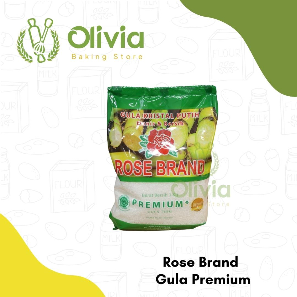 Jual Rose Brand Gula Kristal Putih/Gula Pasir Premium 1Kg | Shopee ...