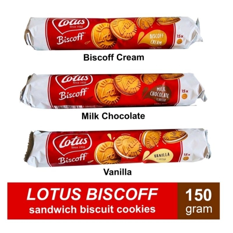 Jual LOTUS BISCOFF SANDWICH COOKIES ISI 15 PCS / LOTUS BISCOFF SANDWICH ...