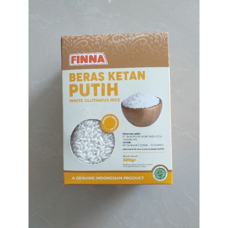 Jual Beras ketan putih 500 gram Finna | Shopee Indonesia
