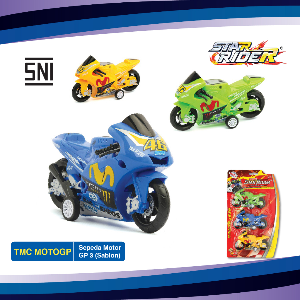 Jual Sepeda Motor GP 3 Mainan Anak Sepeda Motor Balap Laki laki Viral ...