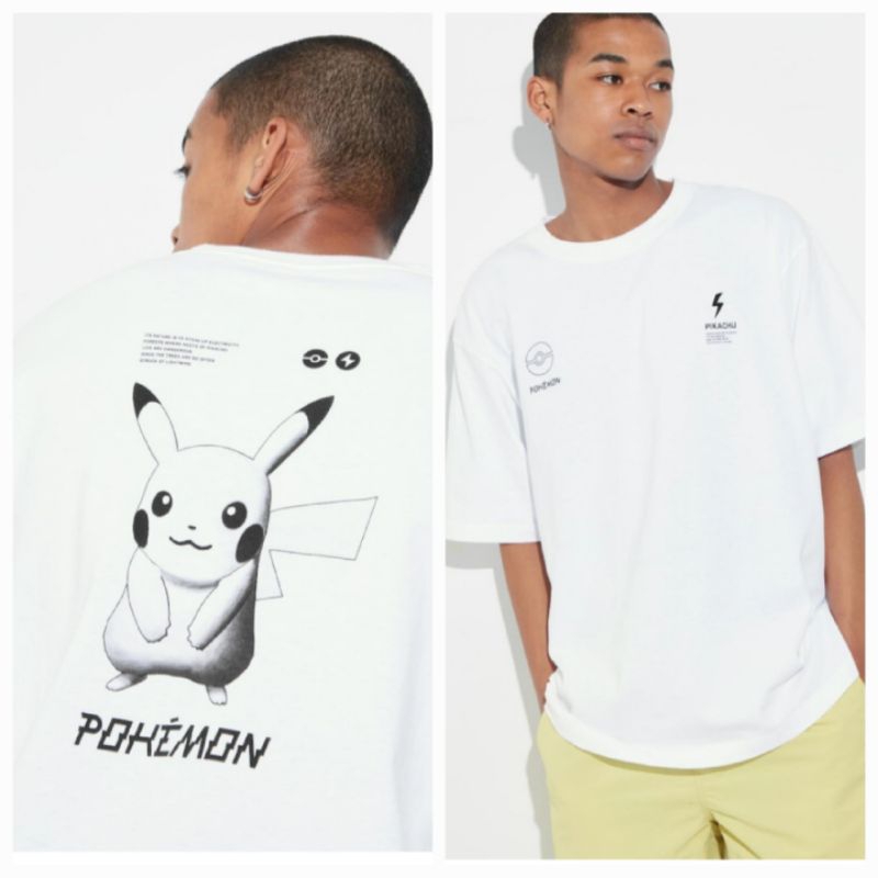 Jual KAOS UNIQLO UT POKEMON PUTIH BARU ASLI ORIGINAL | Shopee Indonesia