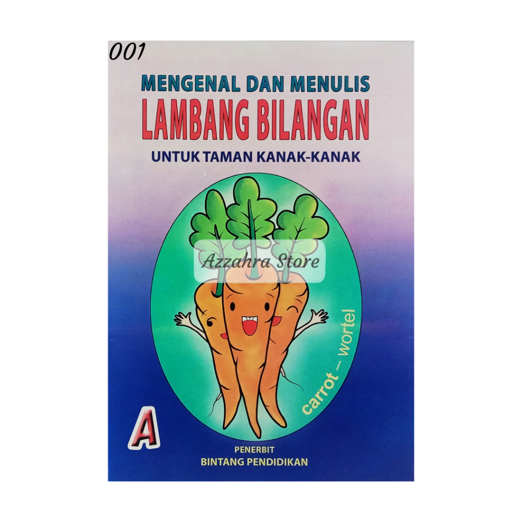 Jual Buku LKS Anak Paud TK SD Kelas 1 Menulis Angka Gambar Wortel ...