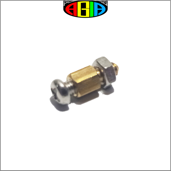 Jual Spacer baut dan mur kuningan 0.5cm dudukan pcb 5mm | Shopee Indonesia