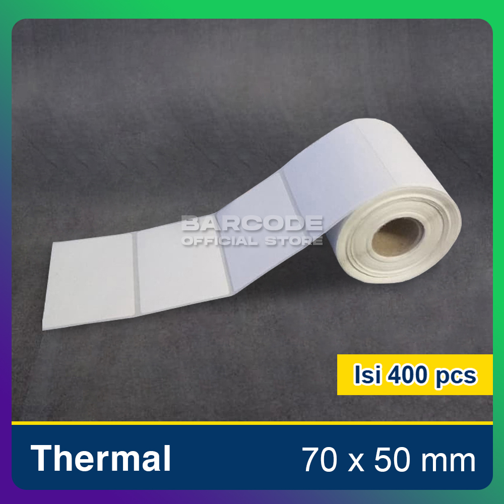 Jual Label Thermal 70 X 50 - 70X50 MM ( 1 Line) Isi 400 pcs - POS ...