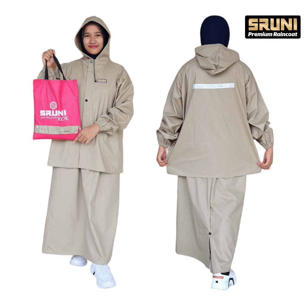 Jual JAS HUJAN ROK WANITA MODEL TERBARU BAHAN TEBAL PVC 0.25 KUAT ...