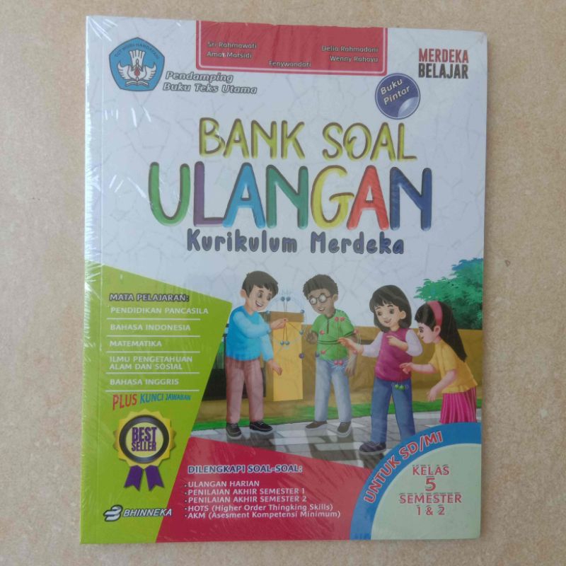 Jual BANK SOAL ULANGAN Kurikulum Merdeka untuk SD kelas 5 semester 1 & 2 / Disertai Kunci ...