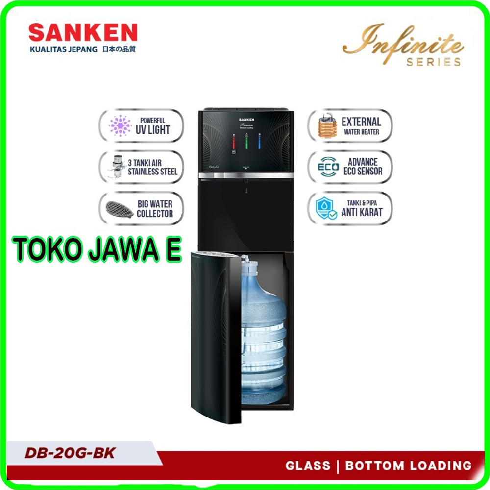 Jual DISPENSER GALON BAWAH SANKEN DB 20G BK - 3 Kran Pnas Dingin Normal ...