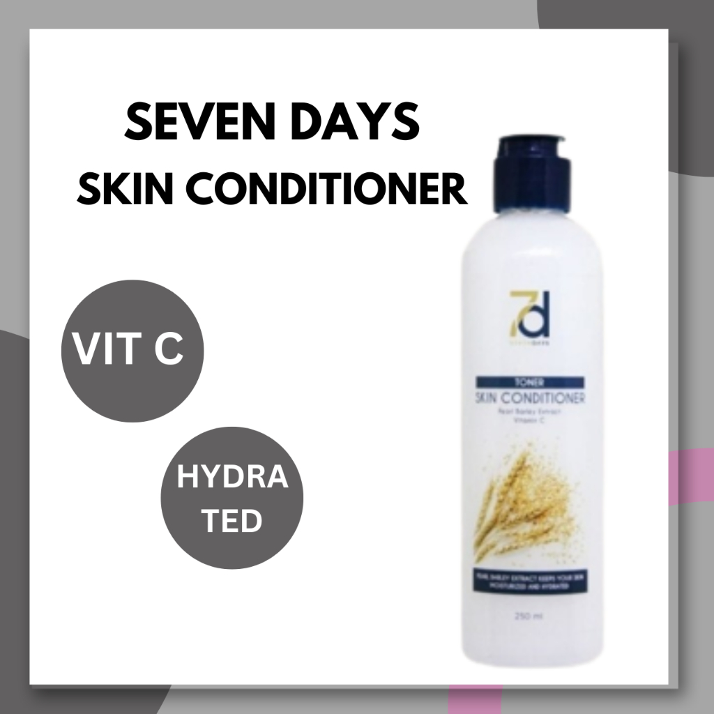 Jual Seven Days Toner Skin Conditioner With Pearl Barley Extract 250ml ...