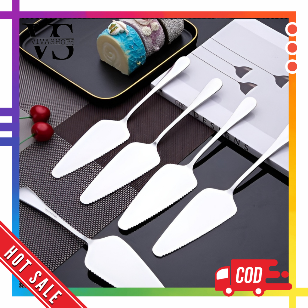 Jual Pisau Sendok Kue Tart Stainless Steel / Sendok Skrap Cake Server ...