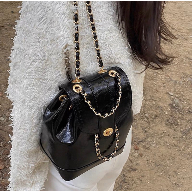 Jual [READY STOCK] LUNA CLASSY BACKPACK tas ransel mini rantai gaya ...