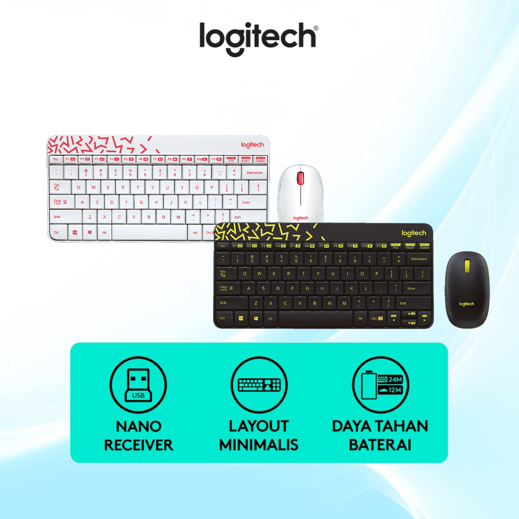Jual Logitech MK240 Wireless Keyboard dan Mouse - Garansi 3 Tahun ...