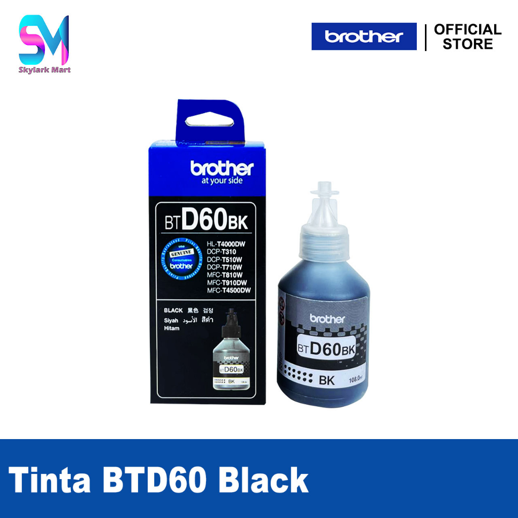 Jual Tinta Brother BTD60 BT6000 For Printer DCP-T310 DCP-T510W DCP ...