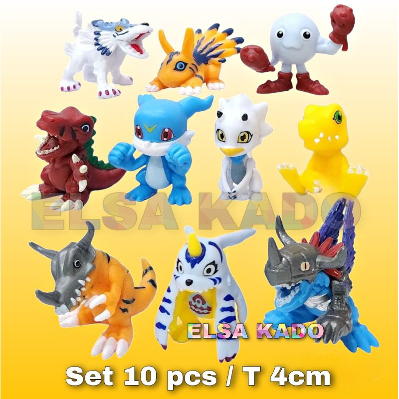Jual action figure digimon adventure set isi 9 mainan pajangan koleksi ...