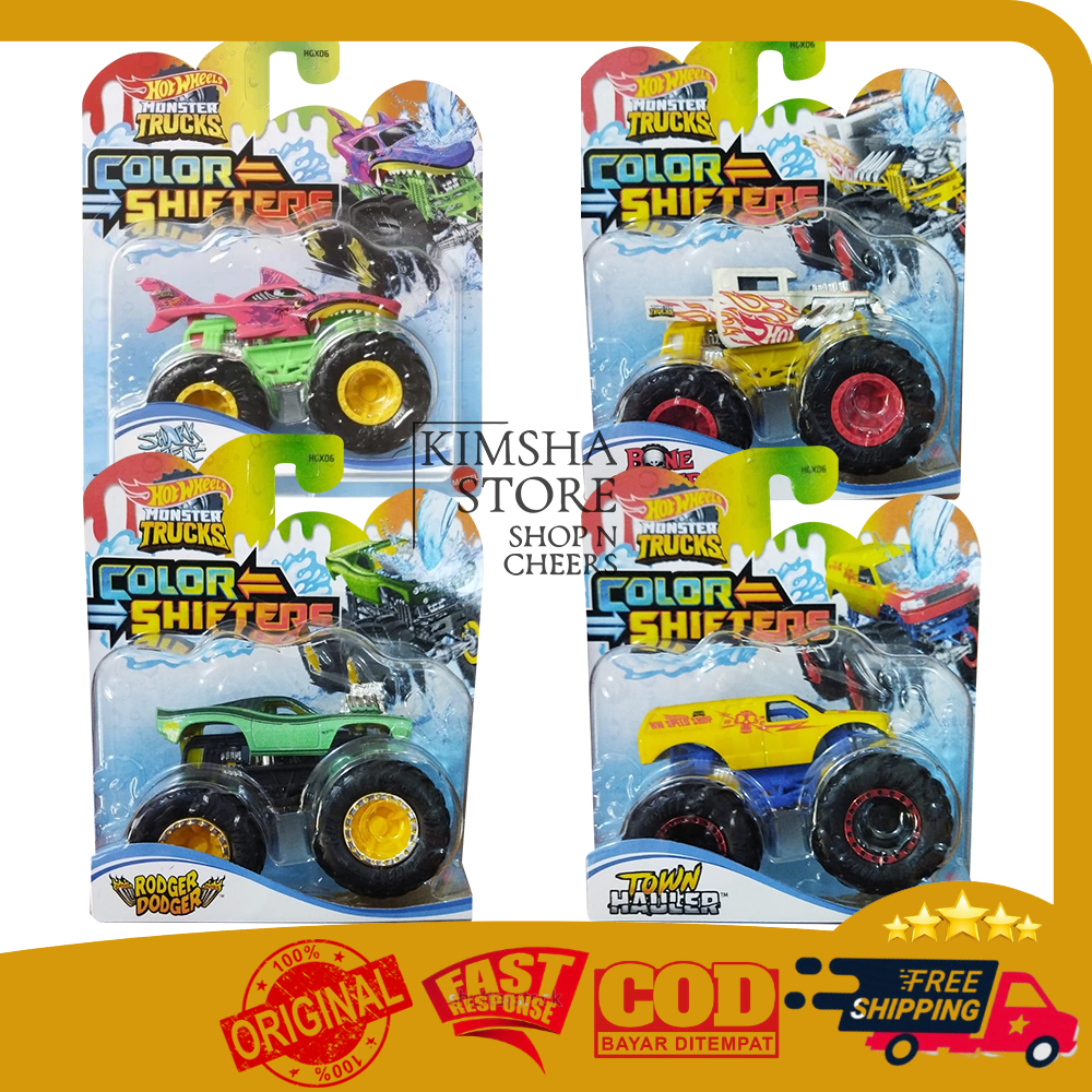 Jual Hot Wheels Monster Trucks Color Shifters Mobil Truk Berubah Warna ...