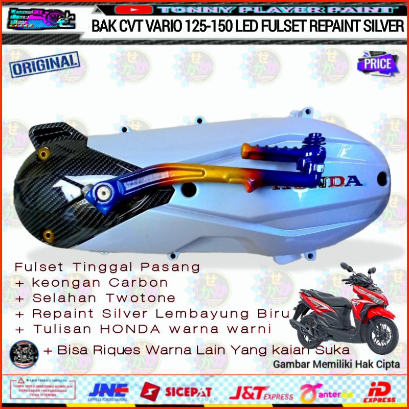 Jual Bak Cvt Vario 125 150 Led Fulset Original Repaint Silver | Shopee ...