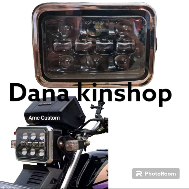 Jual lampu depan led gl pro gl max gl100 honda win set batok ring ...