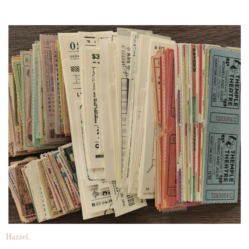 Jual Journaling Kit #2105 Ticket Collection Paper - Hazzel Kertas ...