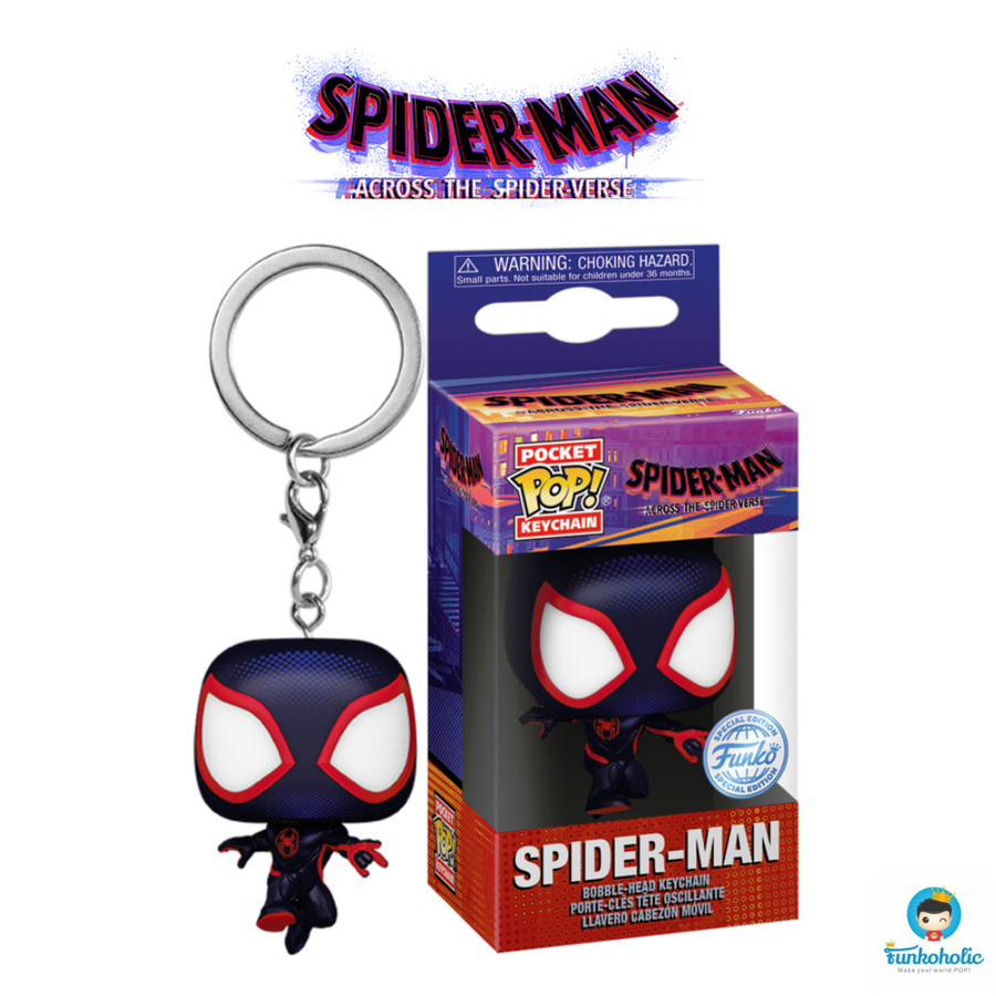 Jual Funko POP! Keychain Spider-Verse - Miles Morales Spider-Man Thwip ...