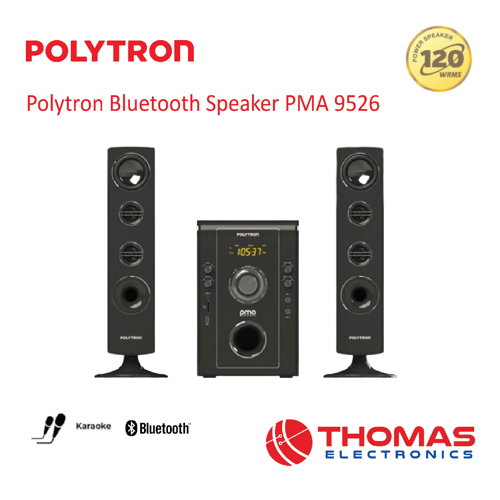 Jual Polytron Bluetooth Multimedia Speaker PMA9526 PMA 9526 Garansi ...