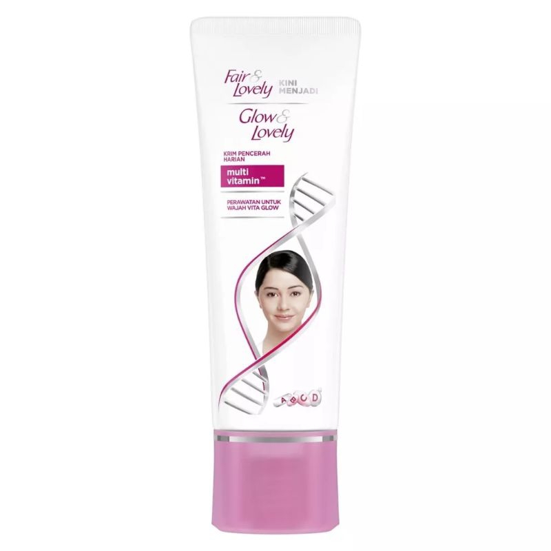 Jual GLOW & LOVELY KRIM PENCERAH WAJAH MULTIVITAMIN CREAM 46 GR ...