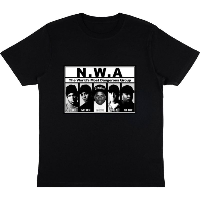 Jual TSHIRT BAND NWA BLACK AND WHITE | KAOS BAND NWA BLACK AND WHITE ...