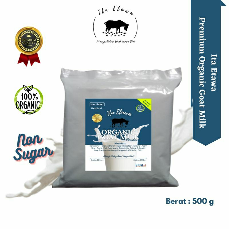Jual Susu Kambing Sugar/ Non Sugar 500 Gr Premium Ita Etawa Organik ...