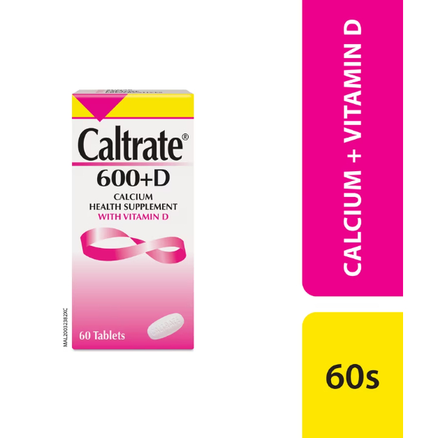 Jual CALTRATE 600 PLUS CALCIUM + VITAMIN D & MINERALS TABLET 100S ...