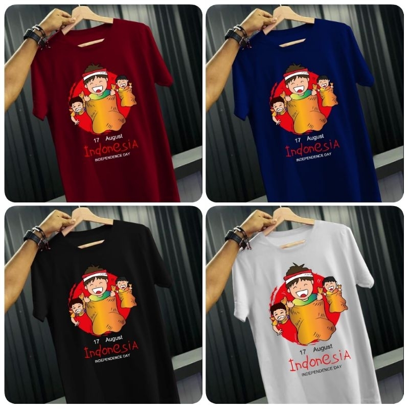 Jual KAOS 17 AGUSTUS DIRGAHAYU INDONESIA MOTIF BALAP KARUNG MOTIF ...