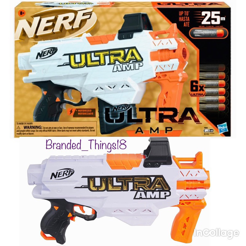 Jual Nerf Blaster Ultra AMP 6 Dart Motorized Blaster 25 Meter Original ...