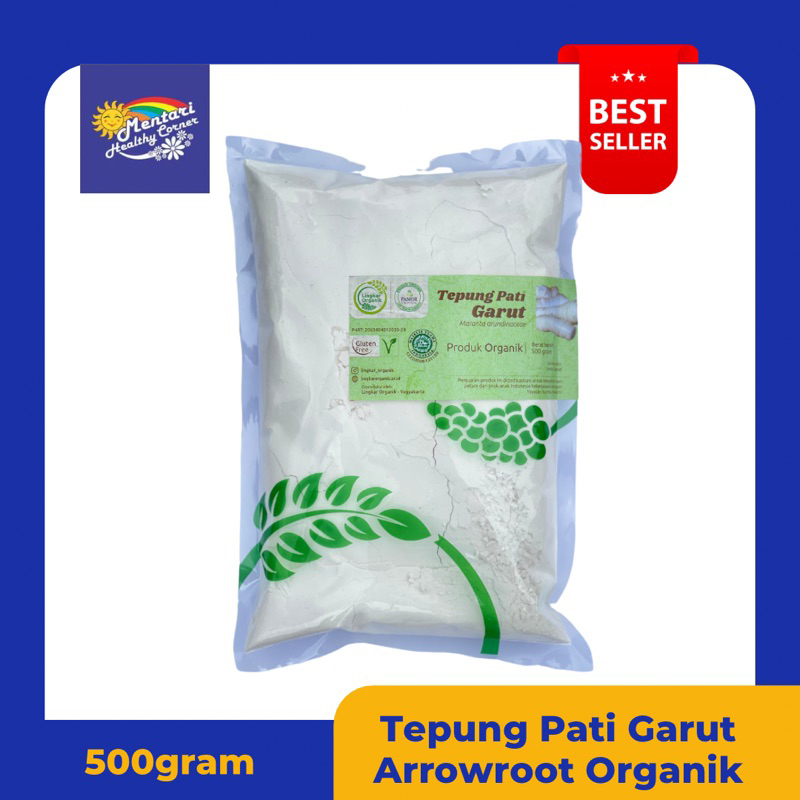Jual Tepung Pati Garut Organik / Arrowroot Lingkar Organik 500gr ...