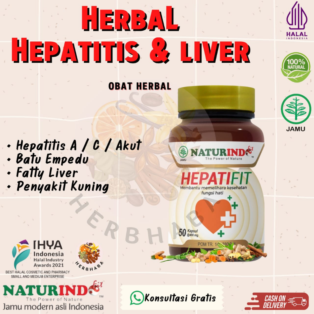 Jual NATURINDO HEPATIFIT Herbal Obat Alergi Liver Yang Bengkak ...
