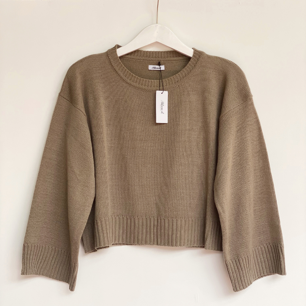 Jual Ahlami-Noura Corptop Rajut Premium Oversize | Shopee Indonesia