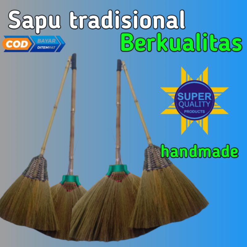 Jual sapu lantai tradisional ijuk rayung qualitas export | Shopee Indonesia