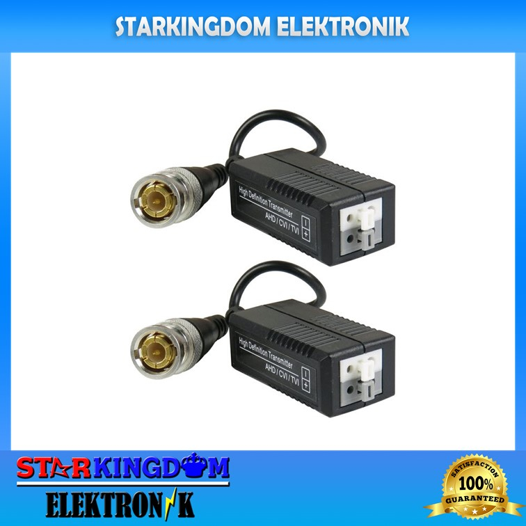 Jual Kabel Konektor Video Balun 1 Channel CCTV Receiver Transmitter BNC ...
