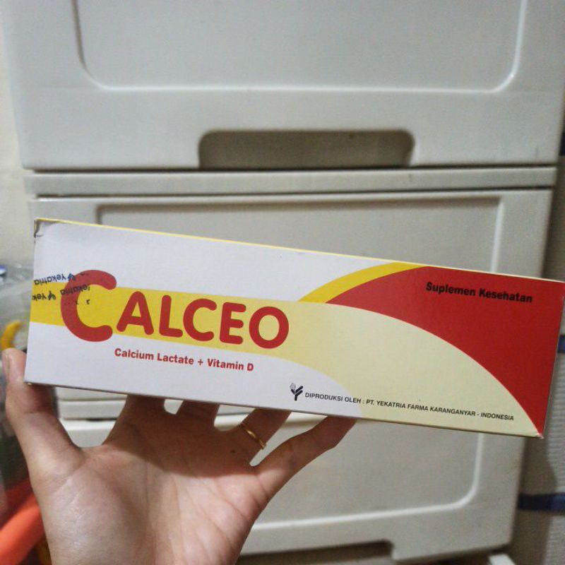 Jual Calceo calcium kalsium vitamin D strip 10 kaplet anak dewasa ibu ...