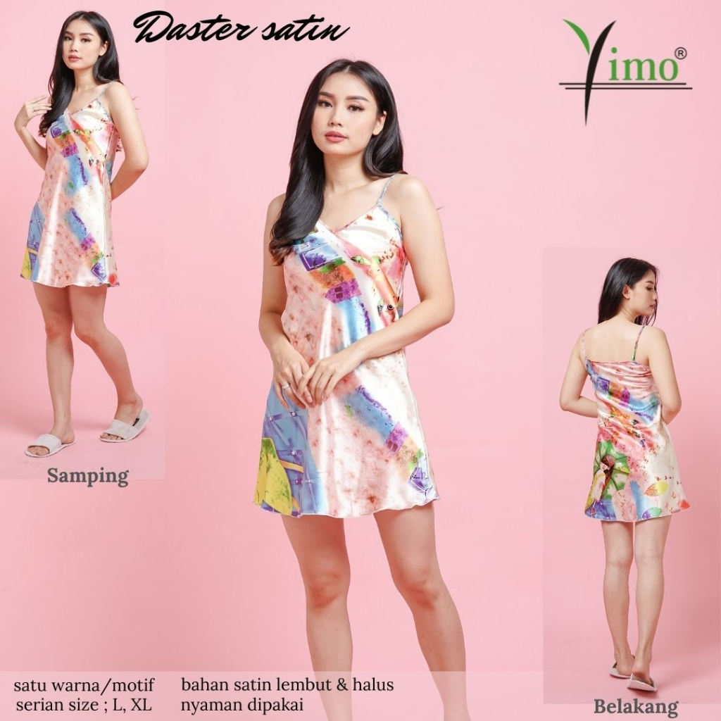 Jual Baju Tidur Satin Murah Daster Sexy Santai Murah (COD) | Shopee ...