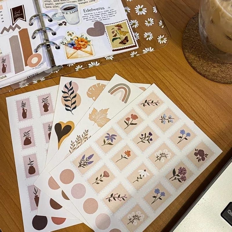 Jual Stiker HVS no cutting aesthetic abstrak DIY | Shopee Indonesia