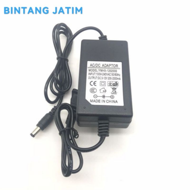 Jual ADAPTOR DC 12V 2A 3A MURNI TRAFO POWER SUPPLY UNTUK LAMPU STRIP ...