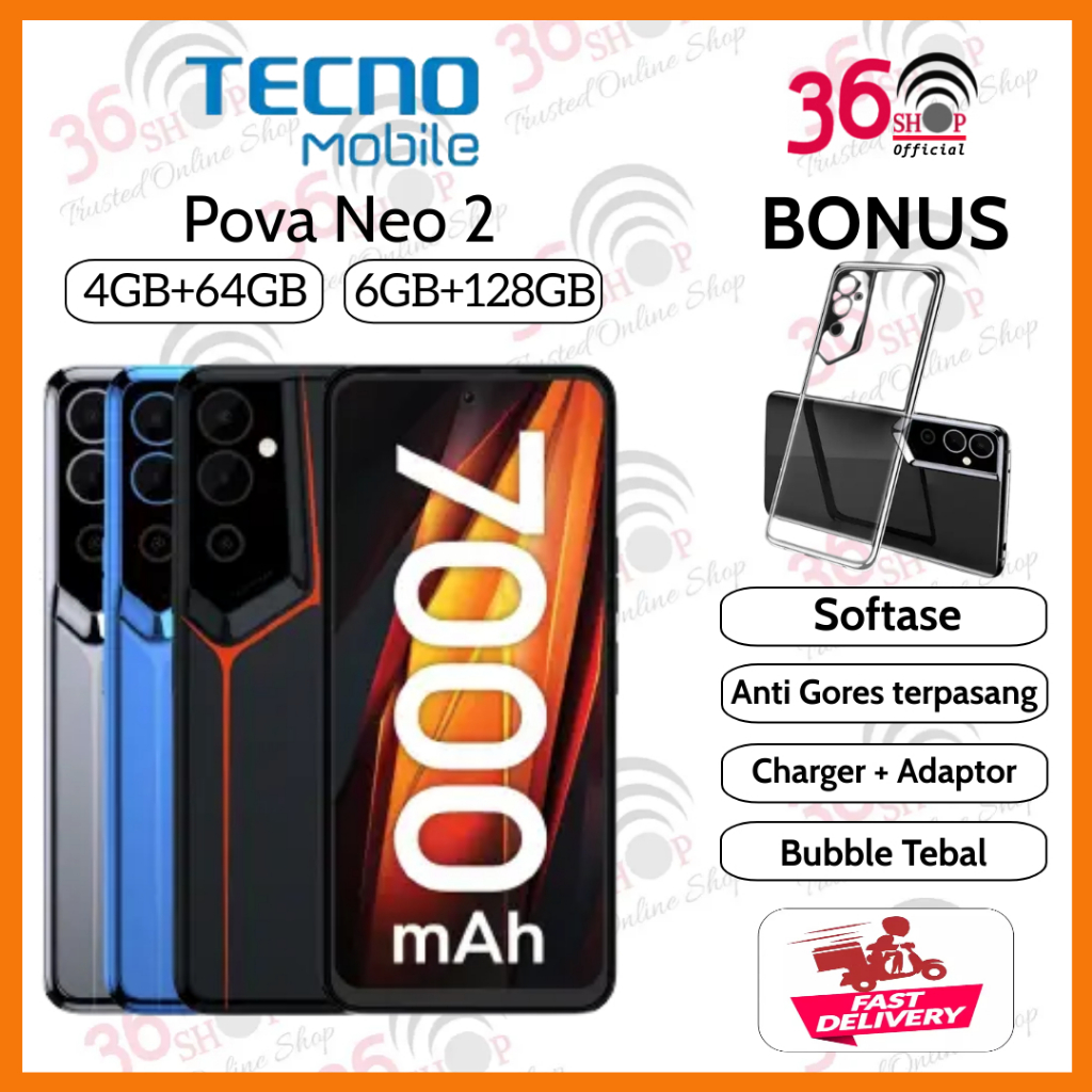 Jual Tecno Pova Neo 2 NFC [4GB+64GB] [4GB+128GB] [6GB+128GB] Garansi ...