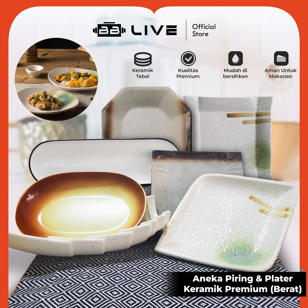 Jual BB LIVE Piring Persegi Panjang / Piring Sushi Rumah Tangga ...