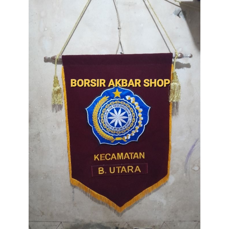 Jual BENDERA VANDEL PKK+PALANG KAYU 1 SET/VANDER BORDIR 60X90 | Shopee ...