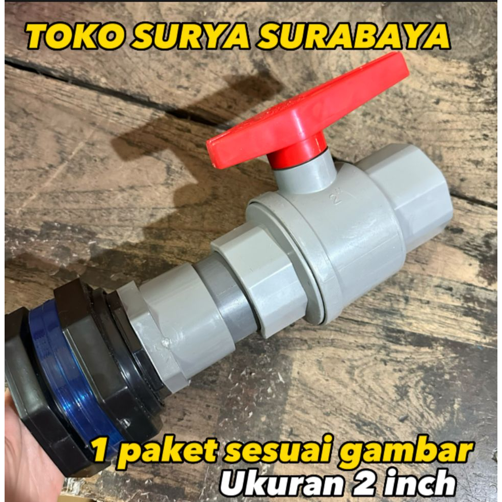Jual PENGUIN - Bulkhead 2" Inch Stop kran 2" Kopling tandon Air 2 ...